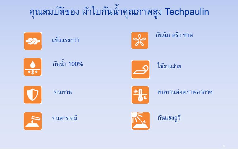ผ้าใบกันน้ำ Techpaulin HD PE ขนาด 2 x 2 เมตร แพ็คคู่ - ConductorShop ...