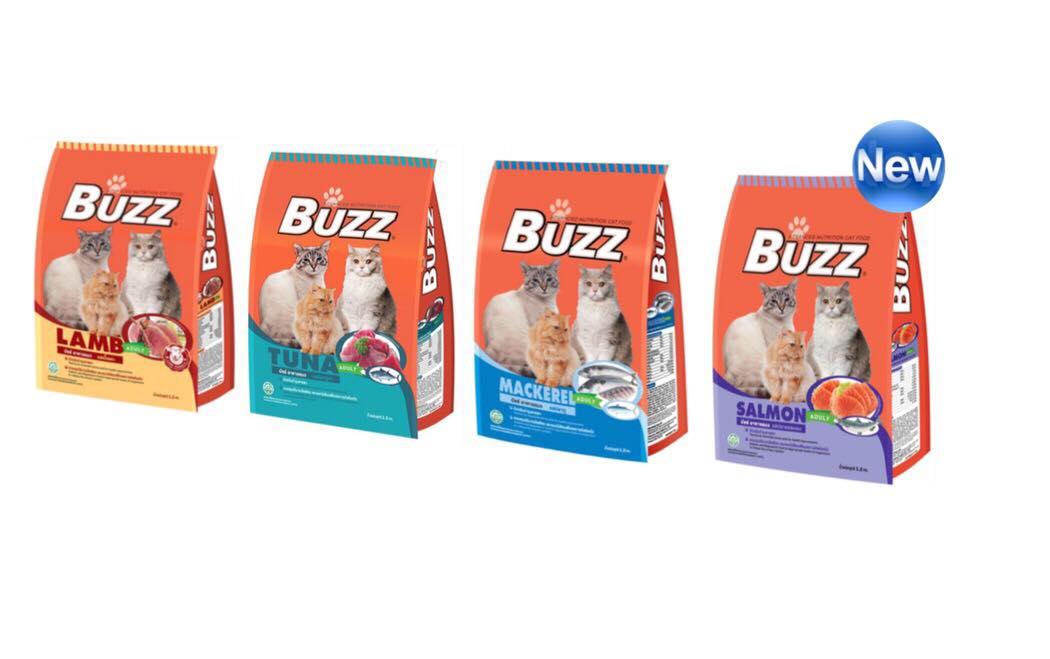 Buzz Cat Lamb อาหารแมว อาหารเม็ด รสเนื้อแกะ บำรุงขนและผิวหนัง สำหรับแมว ...
