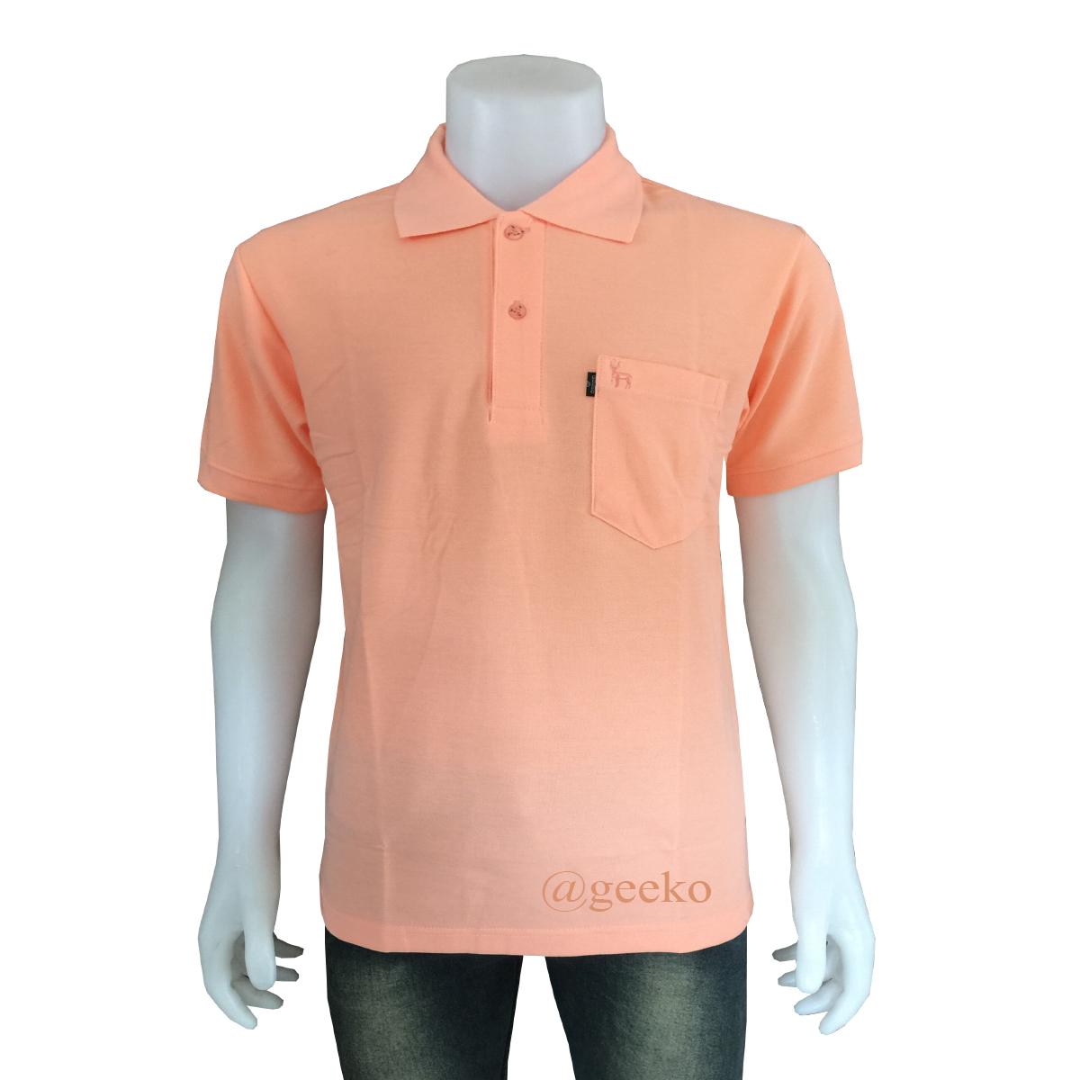เสื้อโปโลชาย-หญิง สีชาอ่อนNo.42 แบรนด์GEEKO คุณภาพดี ราคาถูก - POLO SHOP เสื้อโปโล - ThaiPick