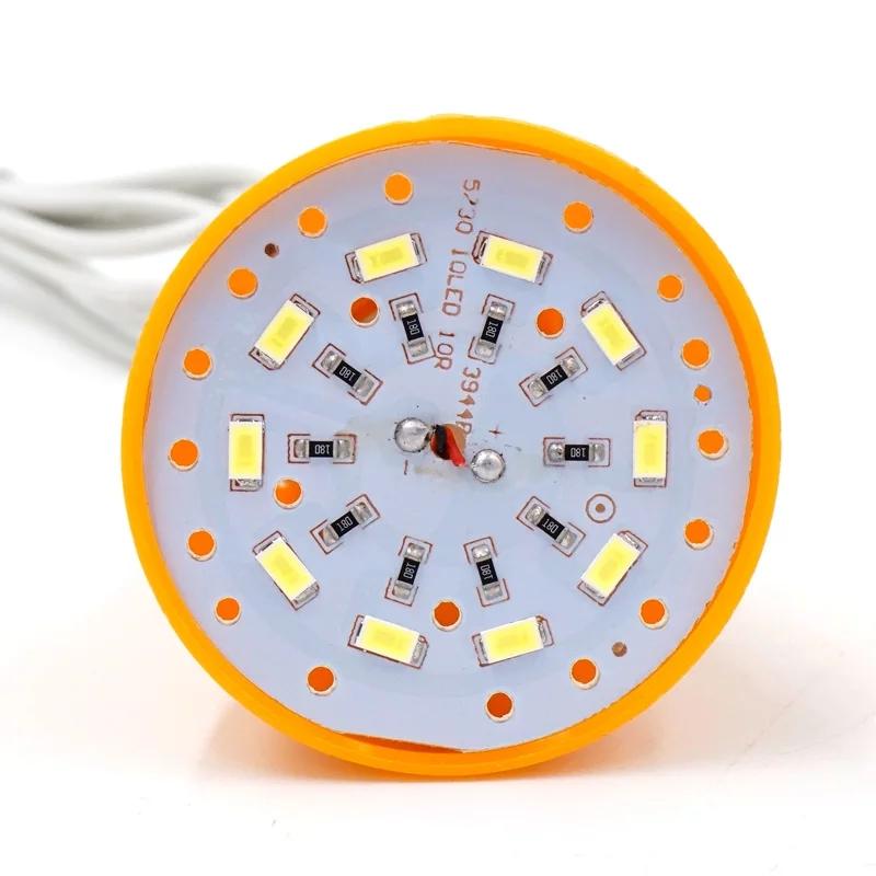 LED แอลอีดีหลอดไฟพกพา LED BULB USB Lamp DC 5V 5W Met Power Bank Notebook Camping Light Bulb ...