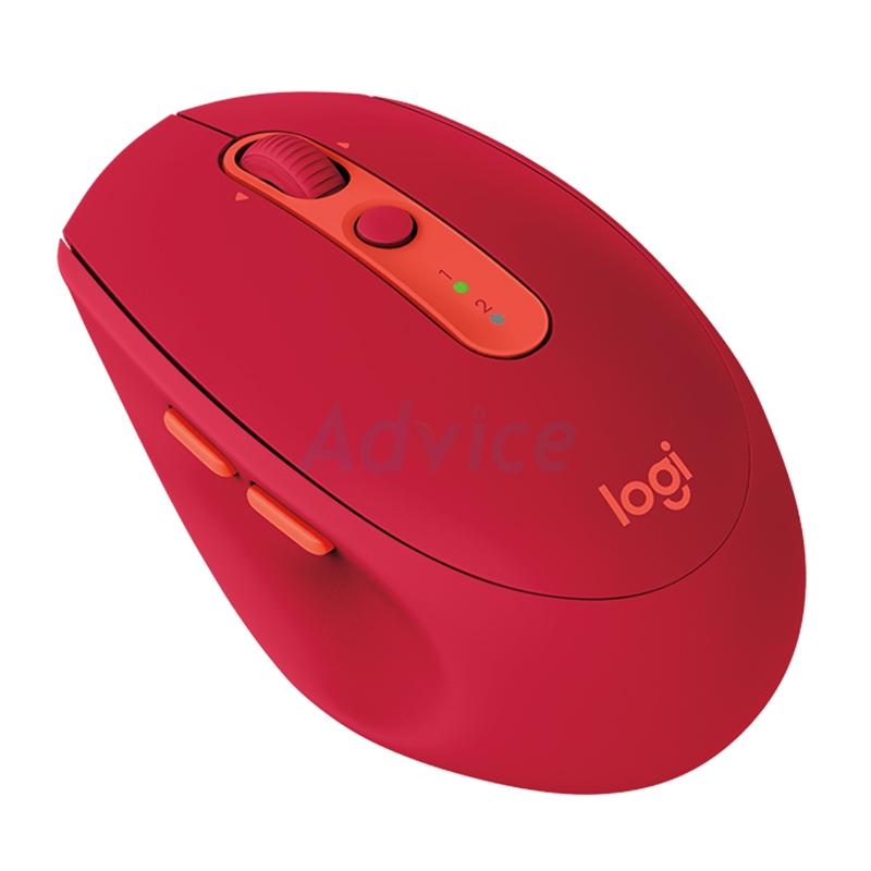 MULTI-DEVICE SILENT Mouse LOGITECH (M590) Ruby (( เมาส์ )) - Info Wachara - ThaiPick