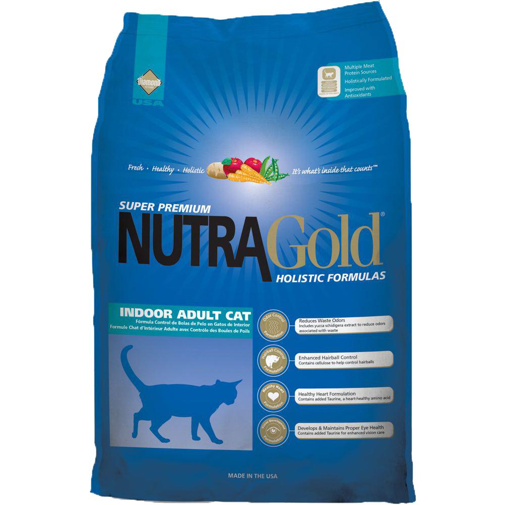 Nutra Gold Adult 3 Kg. อาหารแมว สูตร Indoor แมวโตเลี้ยงในบ้าน ช่วยบำรุง ...