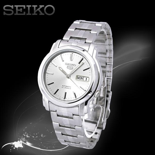 SEIKO 5 Automatic รุ่น SNKK65K1 นาฬิกาข้อมือผู้ชาย สายสแตนเลส สีเงิน ...