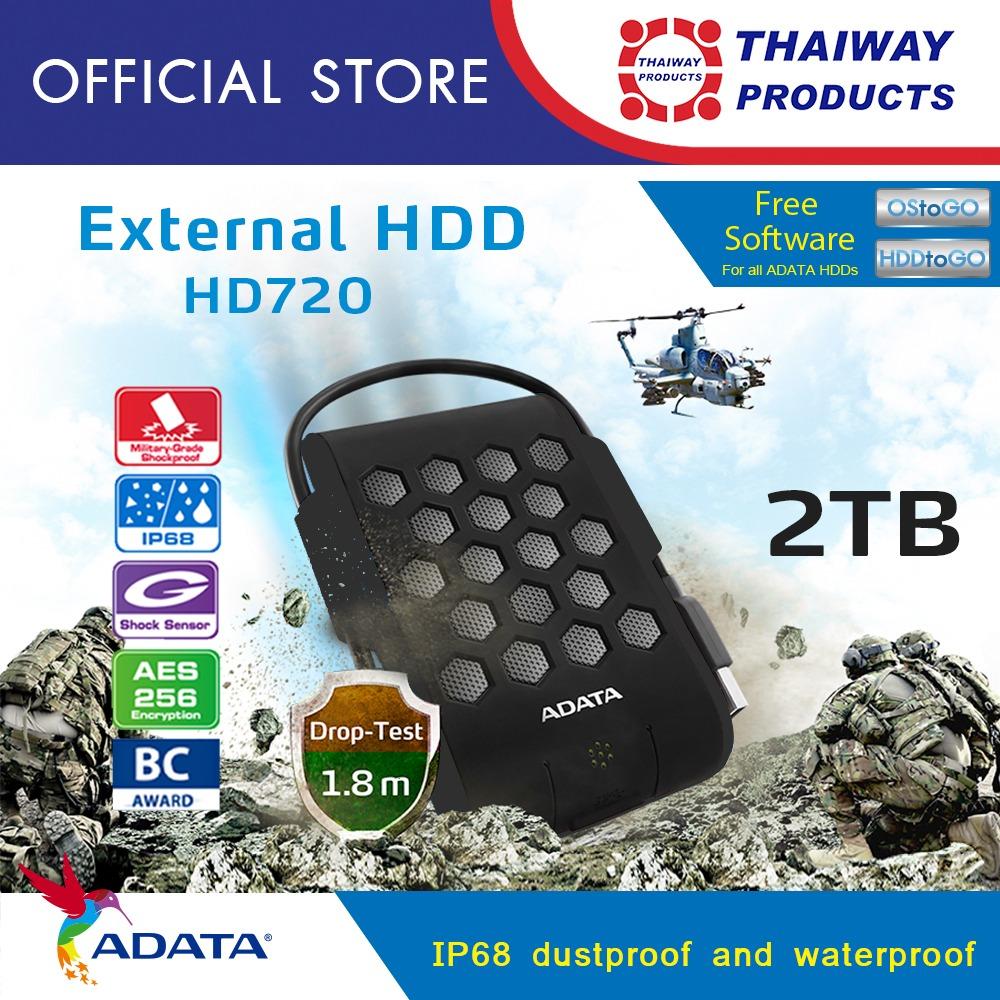 ADATA External HDD HD720 - 2TB (Black) - ไทยเวย์ - ThaiPick