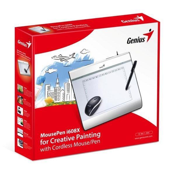 PEN MOUSE GENIUS (MousePen i608X) สีขาว ่เมาส์ปากา - LITTLE01 - ThaiPick