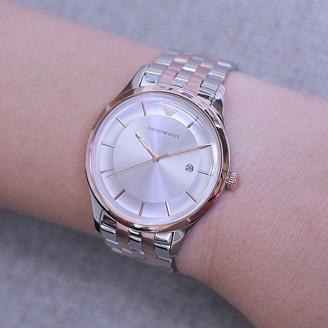 นาฬิกาข้อมือผู้ชาย EMPORIO ARMANI Lambda Silver Dial Men's Watch ...