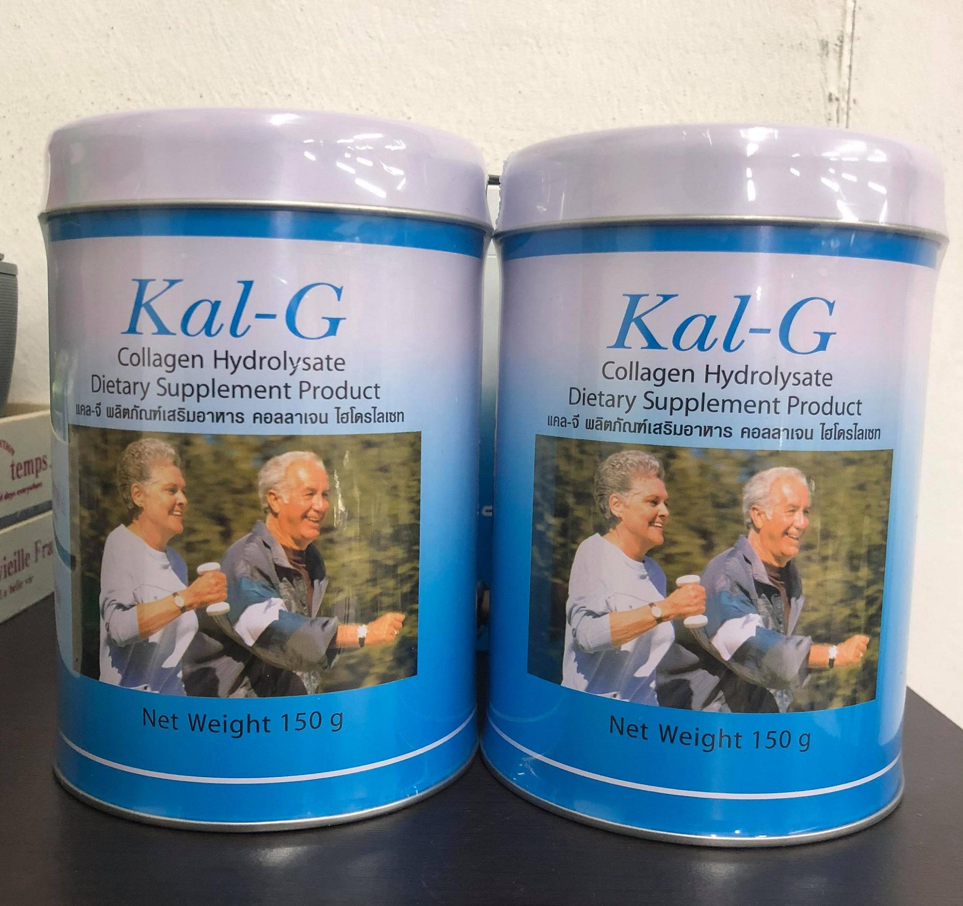 [แพ็คคู่]KAL-G Collagen Hydrolysate ราคาพิเศษ 2กระป๋อง KalG แคล-จี 150g ...