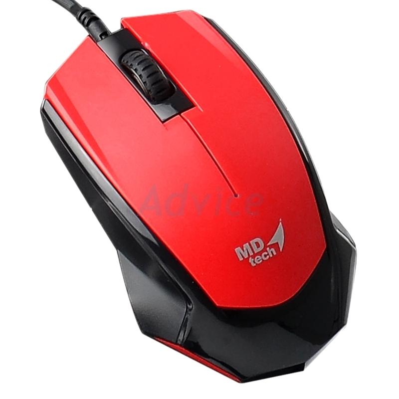 MD-TECH เมาส์ USB Optical Mouse (MD-97) Red/ Black | Lazada.co.th