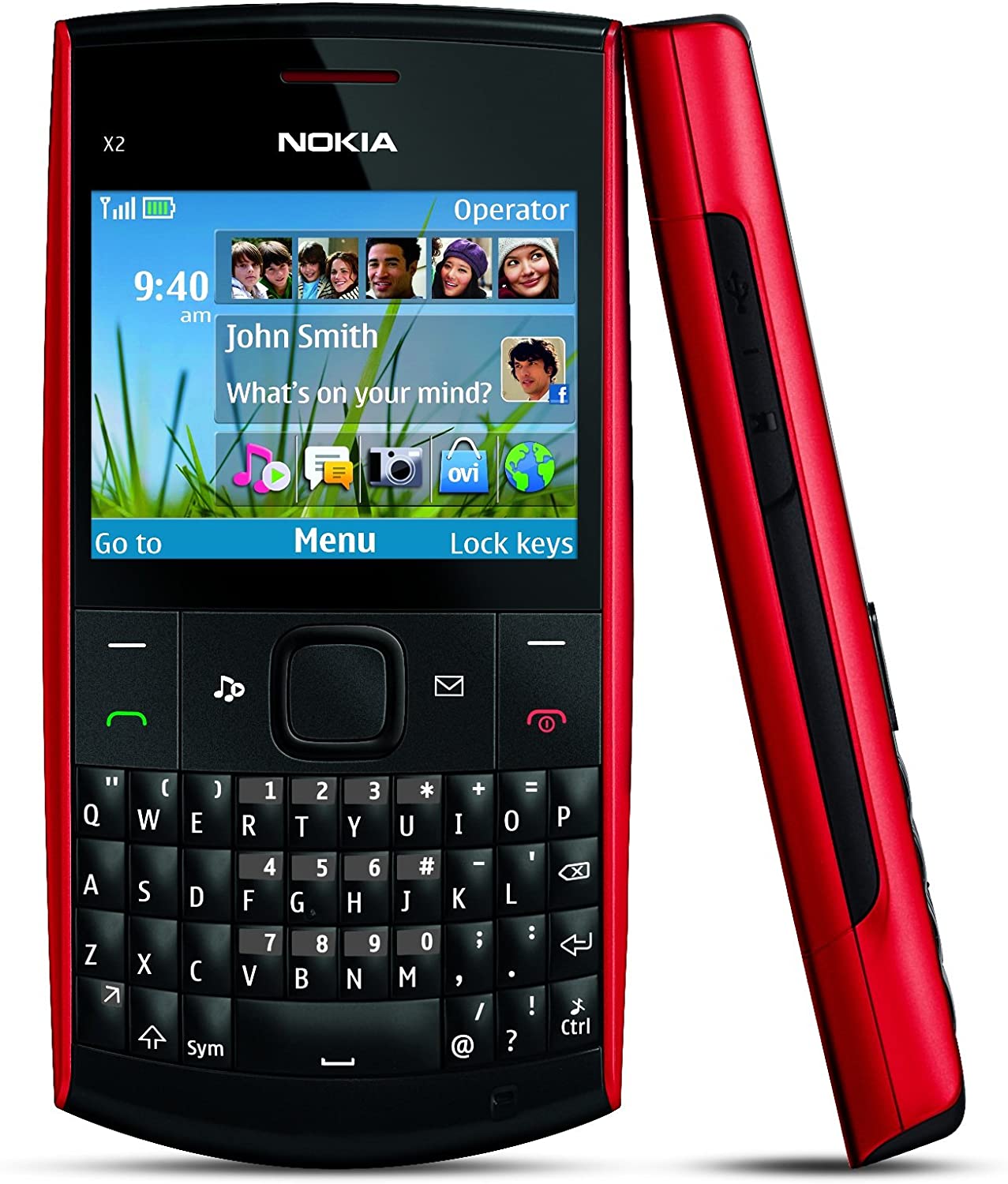 FOR Nokia X2-01 Legit ORI Phone Nokia X2-01 Symbian OS X2-01 Keyboard Mobile Phone Fashion Cell ...