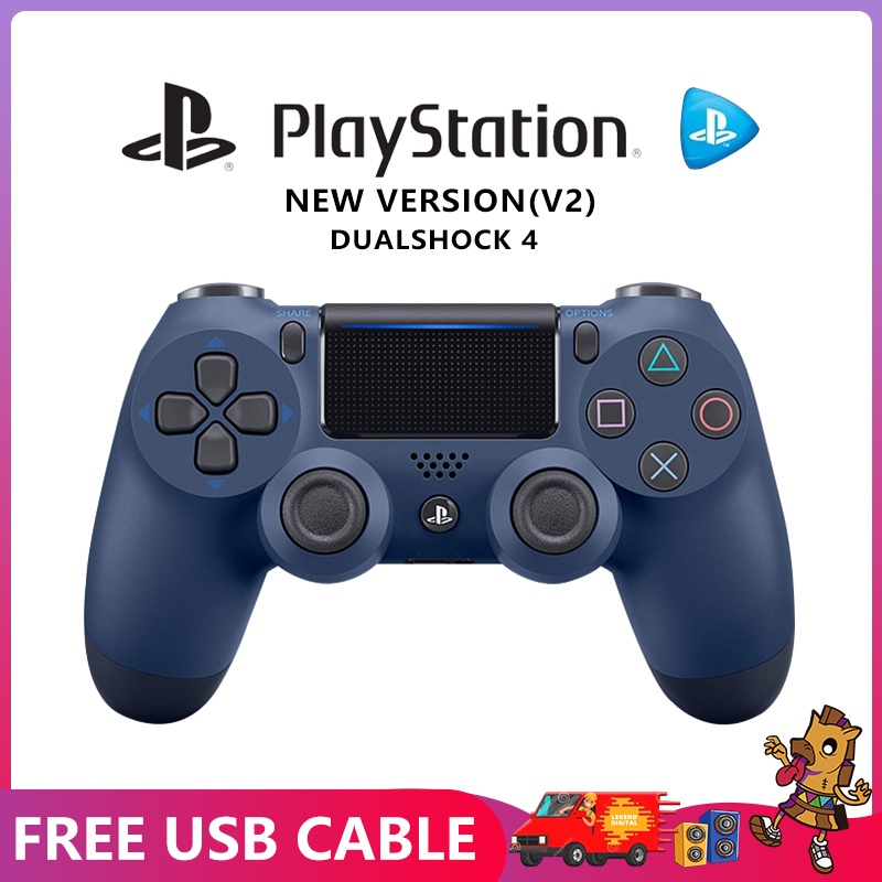 จอย Ps4 สีดำ Ver.2 ประกันศูนย์โซนี่ไทย 1 ปี พร้อมใบรับประกัน(New Ps4 ...