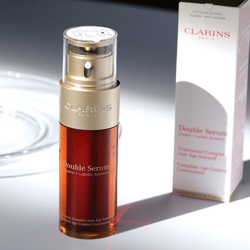 จัดโปรโมชั่น !! พร้อมส่ง ทำในปี 2020 Clarins Double Serum Complete Age Control Concentrate พร้อม ...