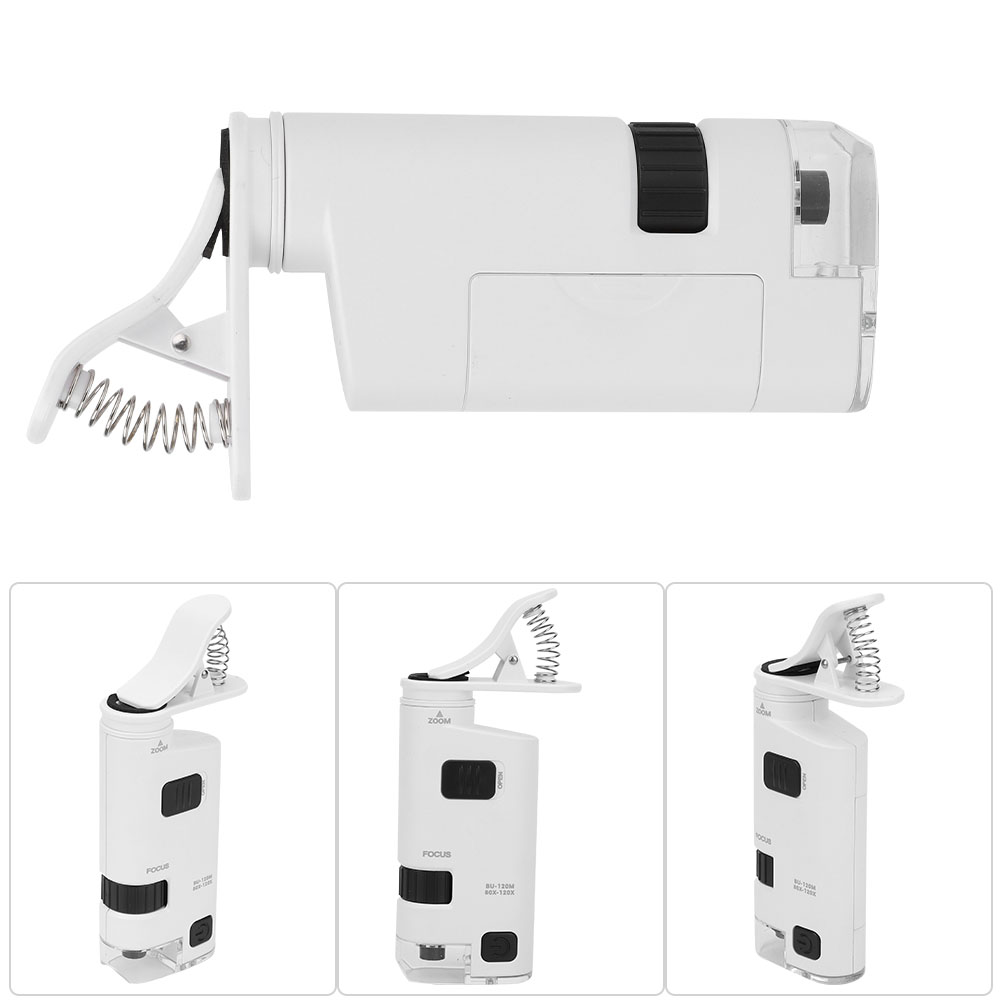 Len Zoom Microscope Macro Micro Mobile Phone Camera Magnifier with Clip ...