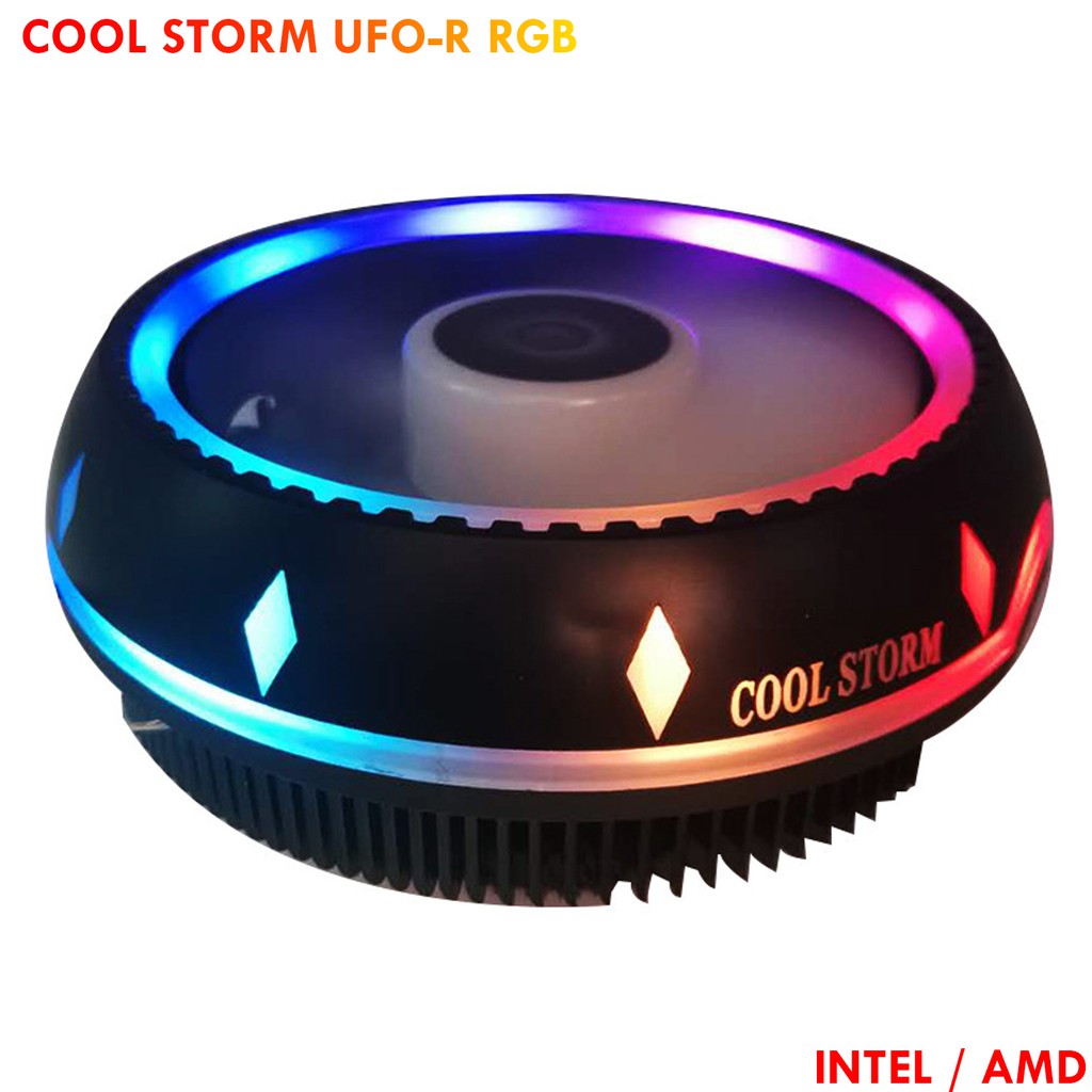พัดลม CPU Intel AMD UFO RGB Cool Storm ( บริการเก็บปลายทาง มีราคาส่ง ...