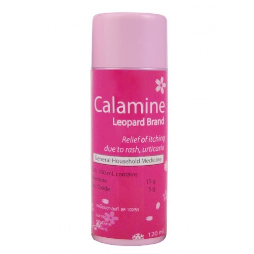 Calamine Leopard brand คาลาไมน์ ตราเสือดาว 120 ml. 6 ขวด พลาสติกกลม ...