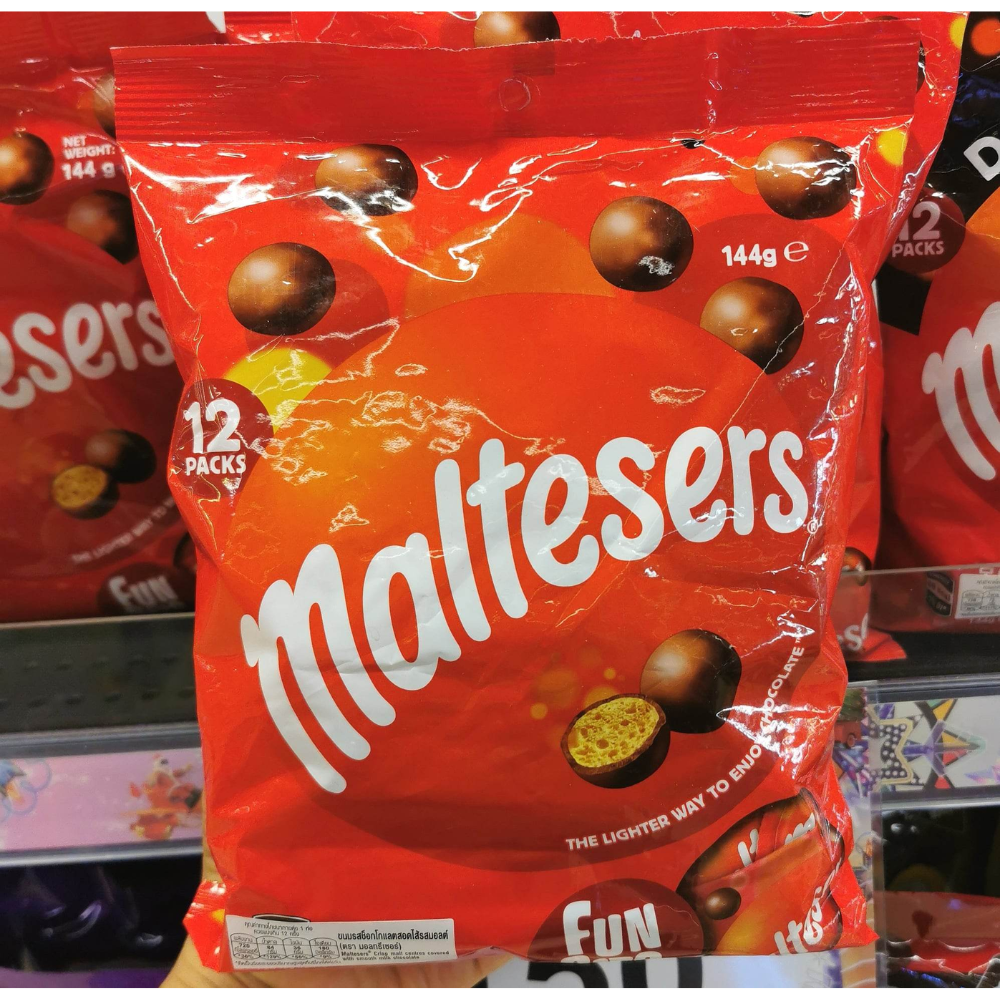 Maltesers Chocolate Ball Fun Size มอลทีเซอร์ ขนมรสช็อกโกแลตสอดไส้รสมอ ...
