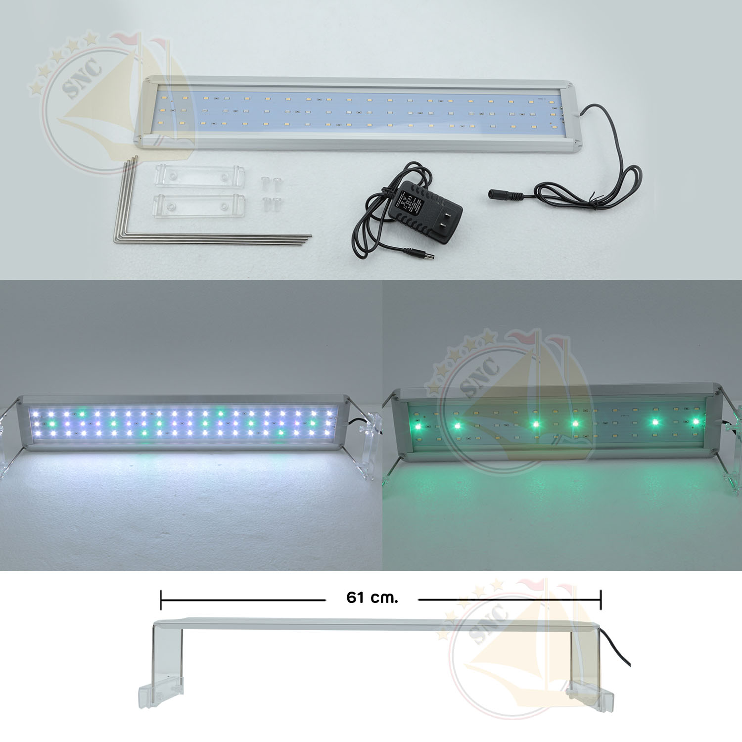 AquaBlue DEE-600D โคมไฟสำหรับตู้ปลา ตู้ไม้น้ำ ไฟLED 28w - SNC FISHSHOP ...