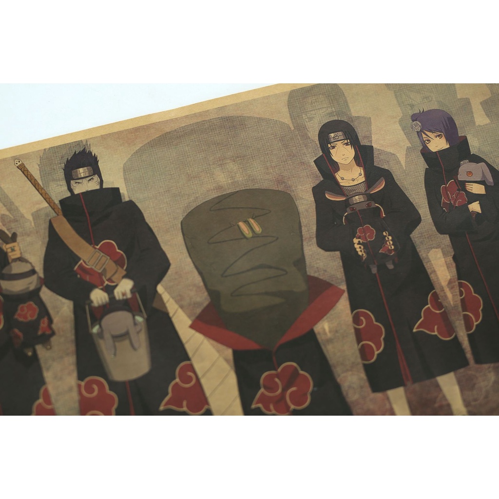 【KA005】 The New Naruto Akatsuki Type C Kraft Paper Retro Poster ...