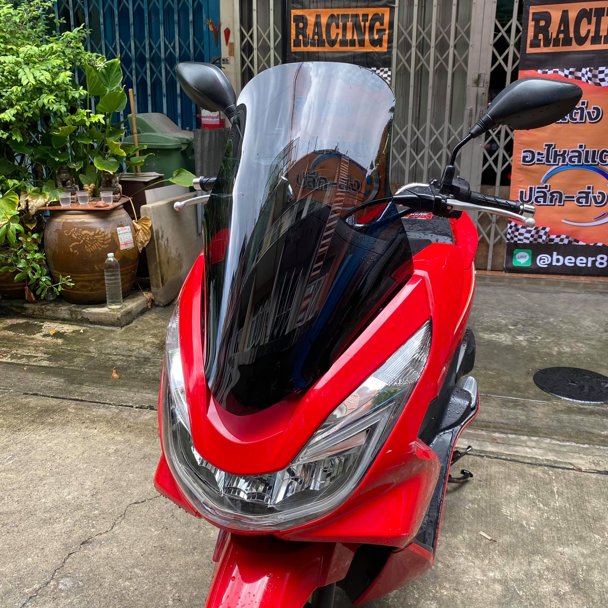 ชิวหน้าPCX (2015-2016-2017) ทรงสูง ของแต่รถ ชิวใส ชิวหน้าแต่ง อุปกรณ์ ...