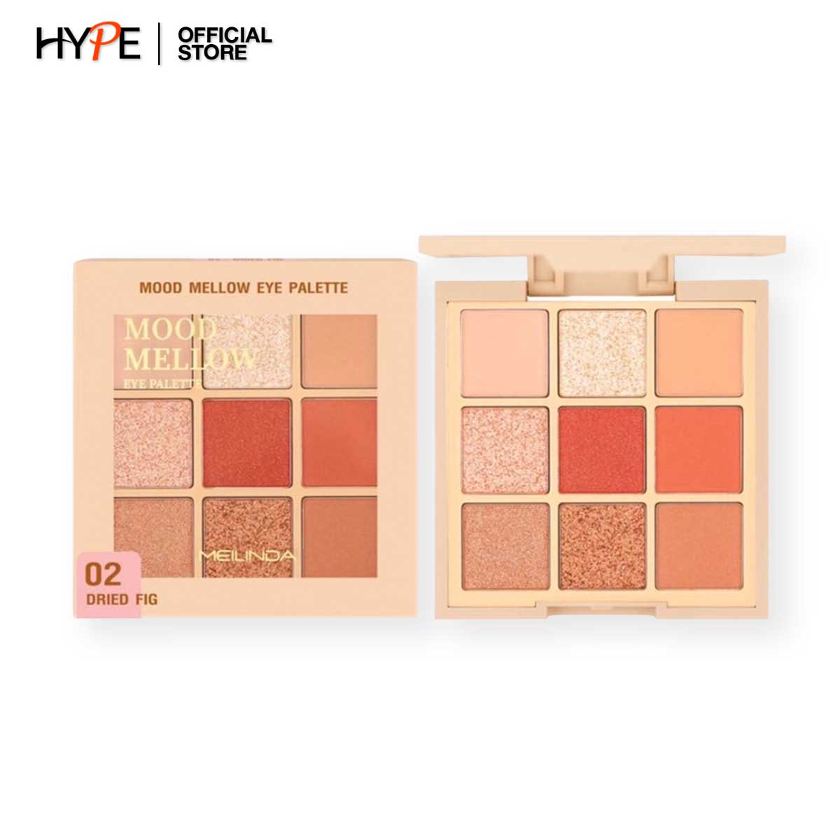 MEILINDA Mood Mellow Eye Palette 9 อายแชโดว์ พาเลทท์ ช่องสีในตลับ 5.85g ...