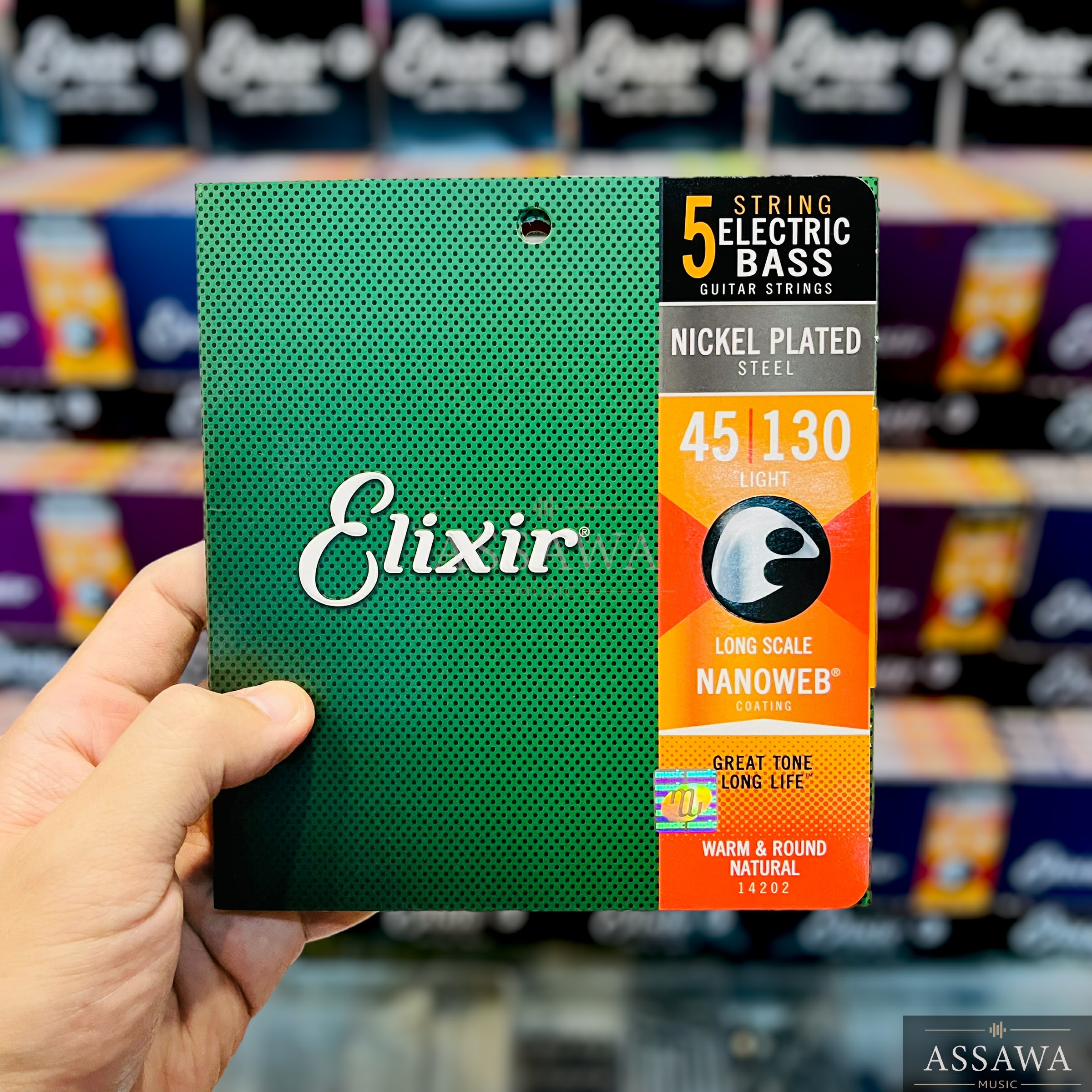 Elixir สายเบส 4 สาย 5 สาย เคลือบกันสนิม ของแท้ Electric Bass String ...