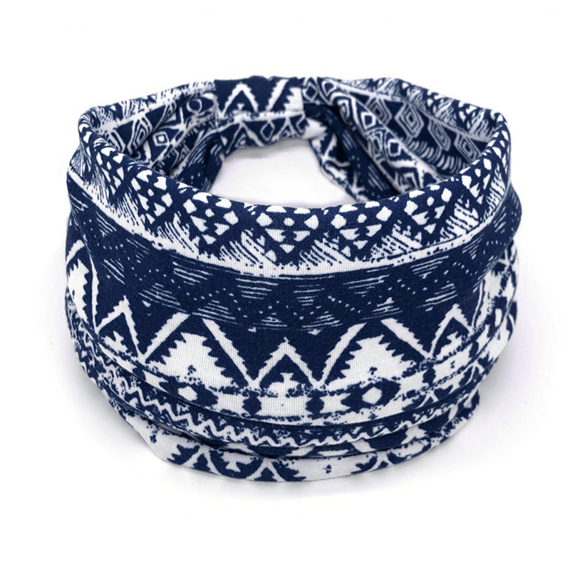 2021 Hot Womens Yoga Headband European Print Elastic Sports Wide