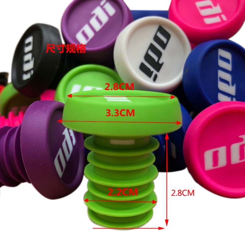 ODI 2Pcs Bicycle Handle Bar End Plugs Lightweight Handlebar Caps Fit ...