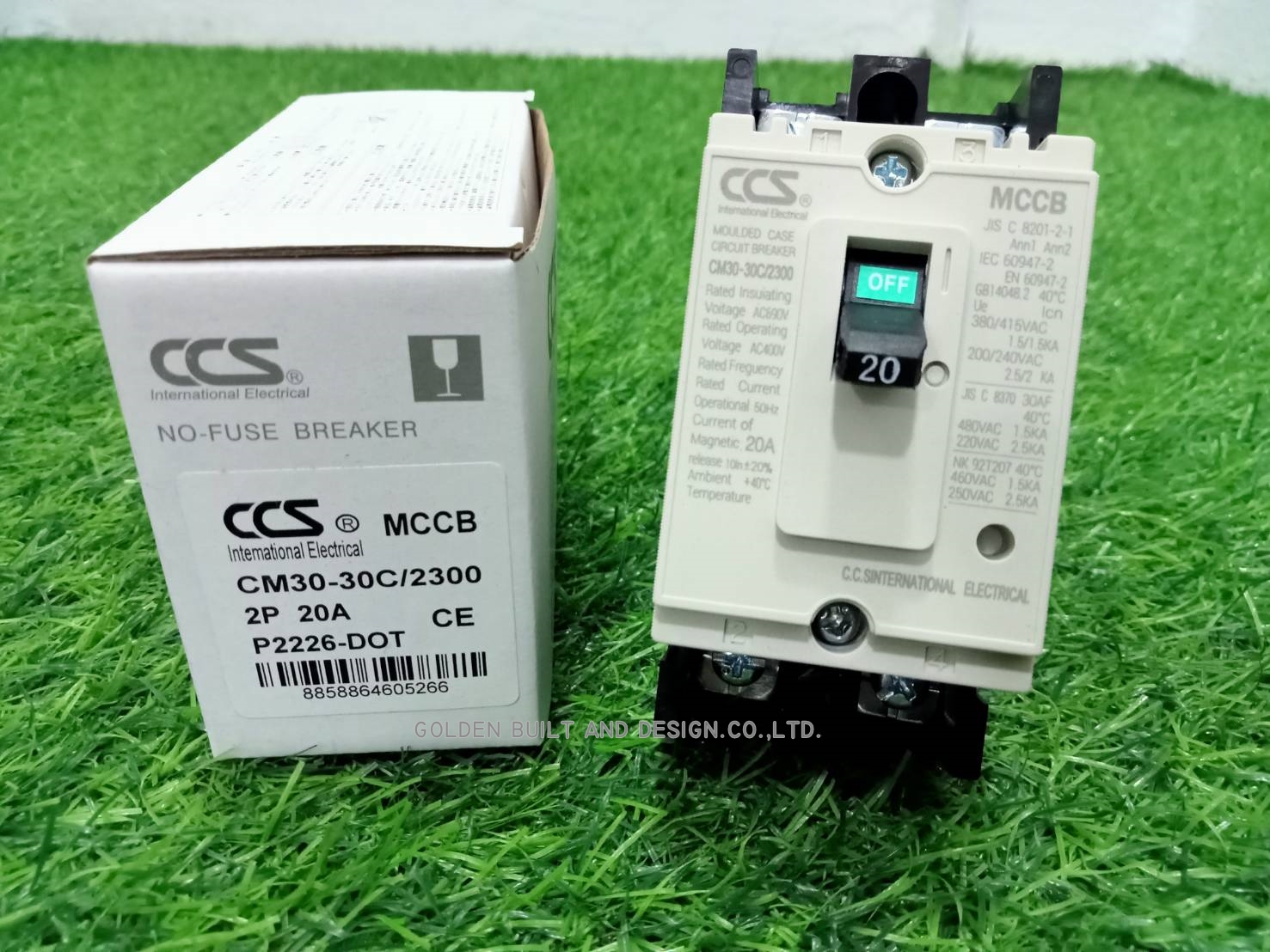 CCS เบรกเกอร์ MCCB รุ่น CM30-30CW ขนาด 2P 15A , 20A , 30A | Lazada.co.th