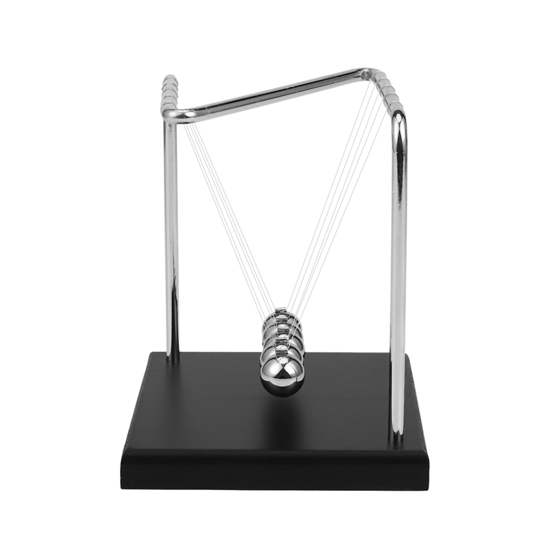 Newton Cradle Physics Pendulum Science Z-Type Wood Newton's Cradle Art ...