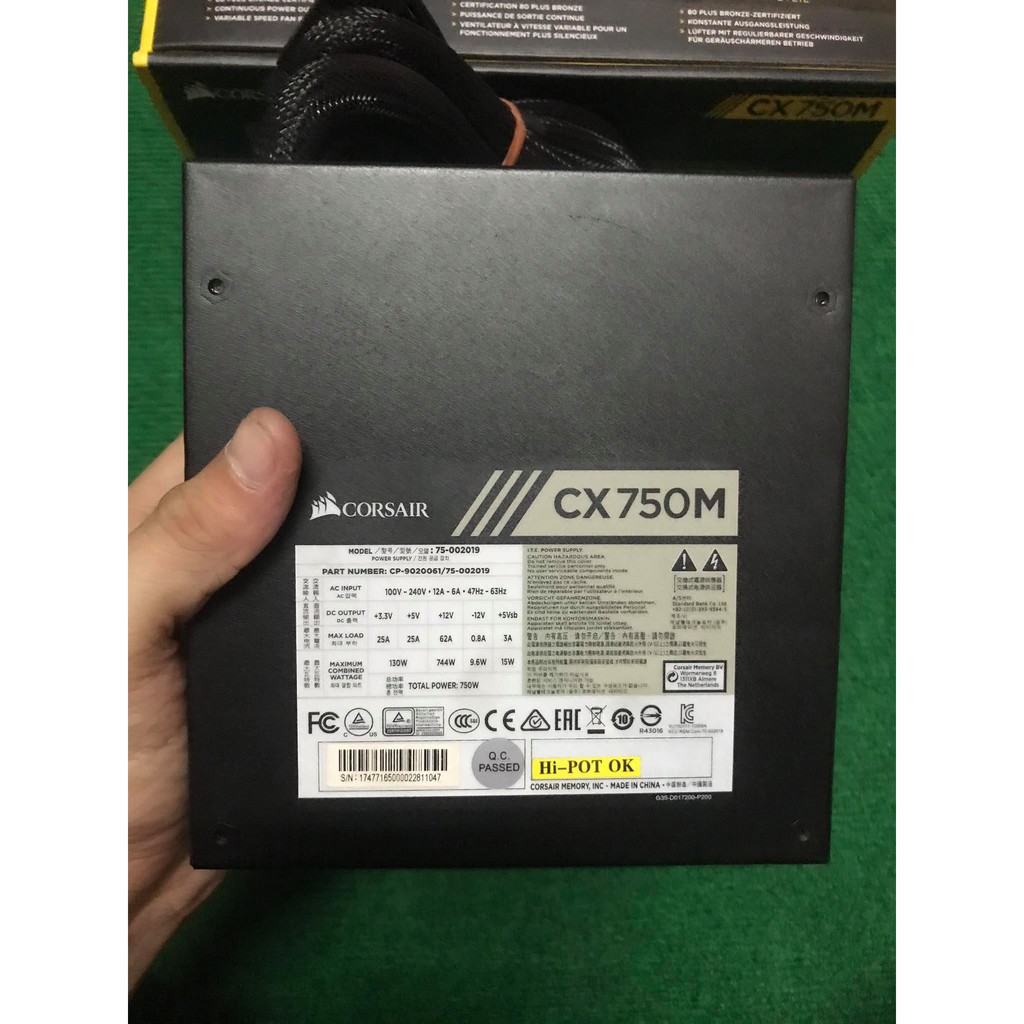 ขายPSUมือสอง CORSAIR 750W CX750M (80+ BRONZE) - BuckOwens - ThaiPick