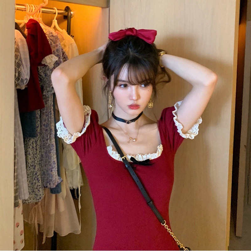 Pretty Annie เดรส ชุดเดรสผู้หญิง ชุดผู้หญิง งานสังสรรค์ ชุดเดรสเกาหลี M ...