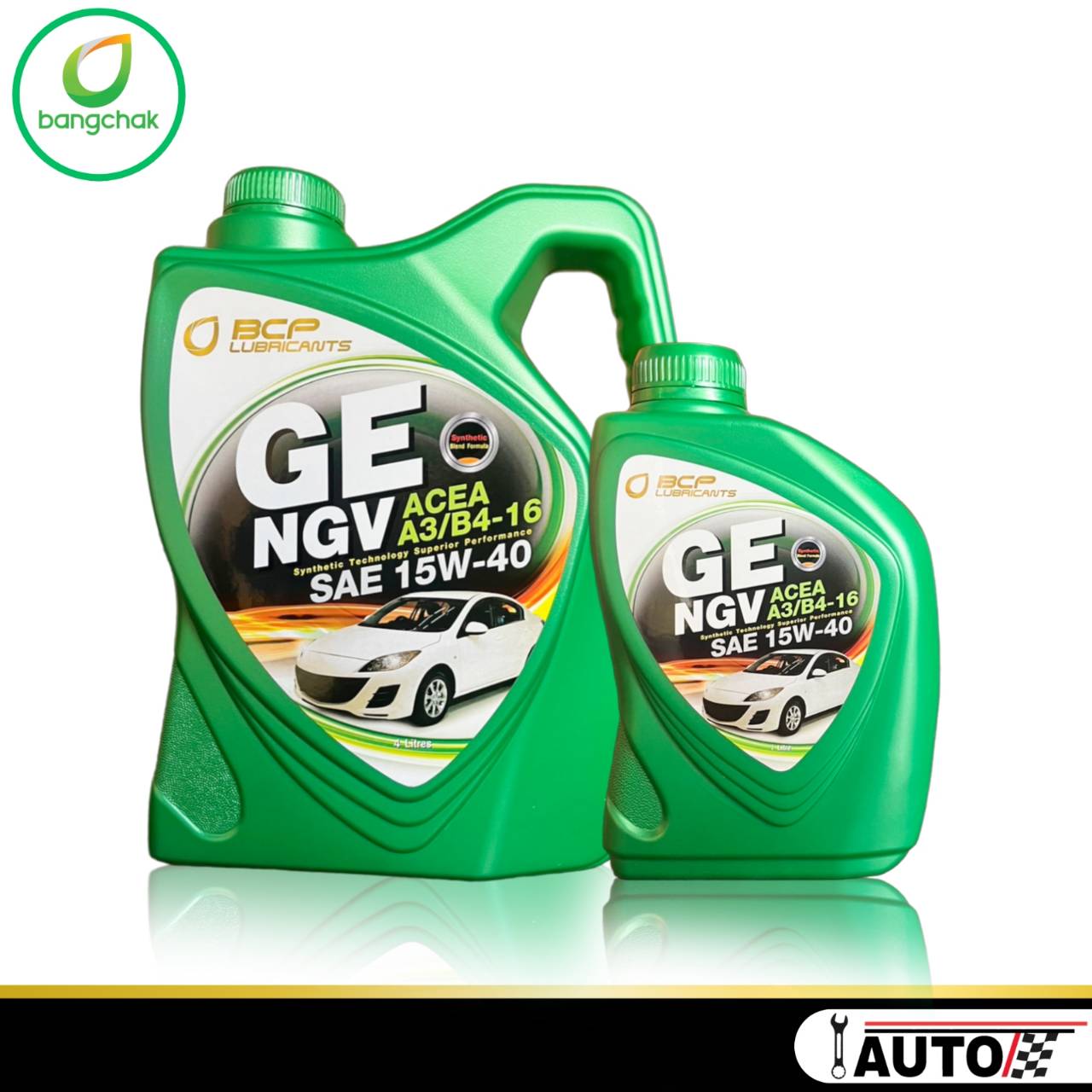 บางจาก น้ำมันเครื่องเบนซิน บางจาก GE NGV SAE 15W-40 ปริมาณ 4 ลิตร / 5 ลิตร และ 1 ลิตร --กดเลือก ...