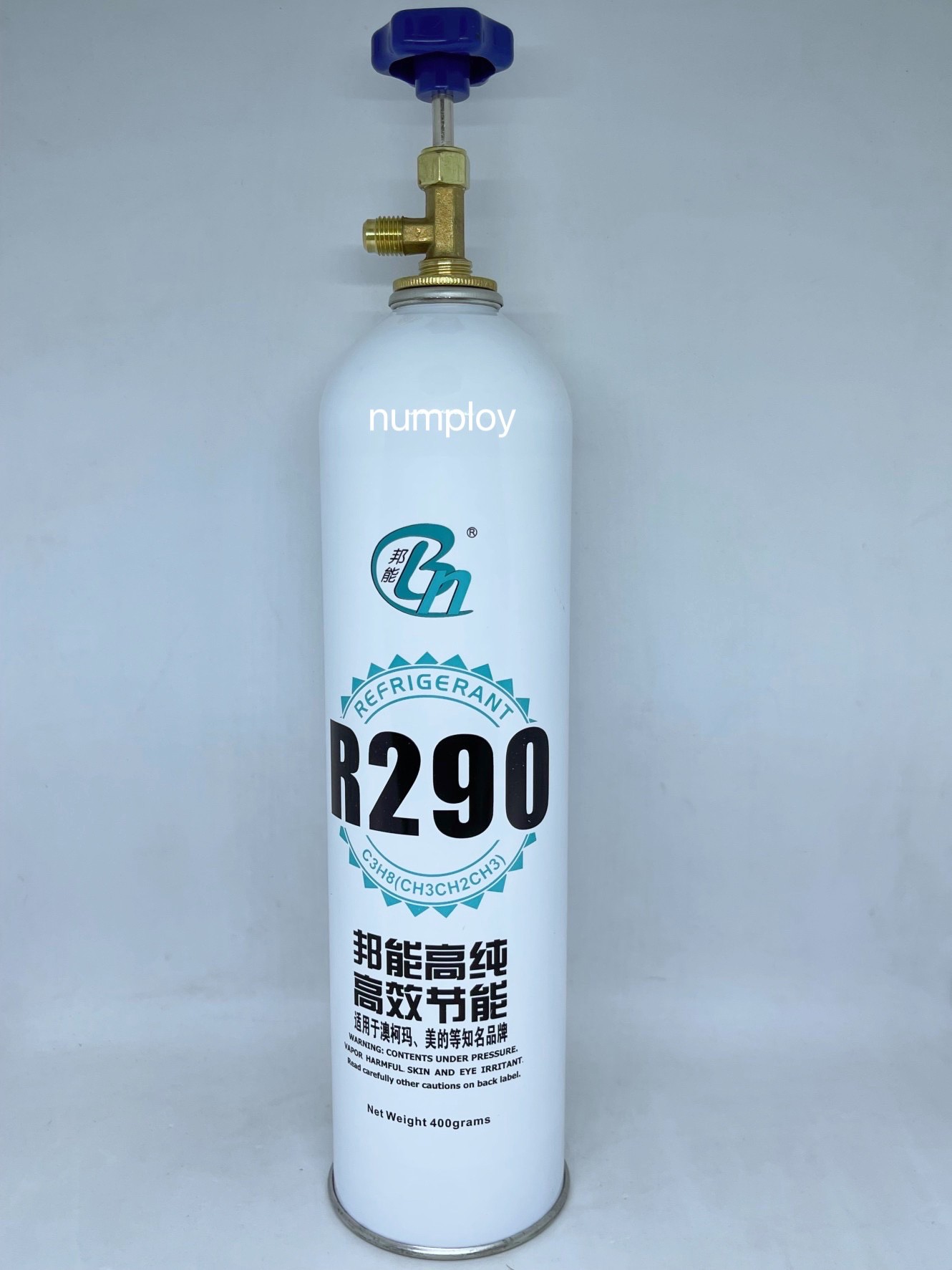 น้ำยาแอร์ R290 1กระป๋อง 400g พร้อมวาล์วหัวเปิดปิดน้ำยา - numploy - ThaiPick