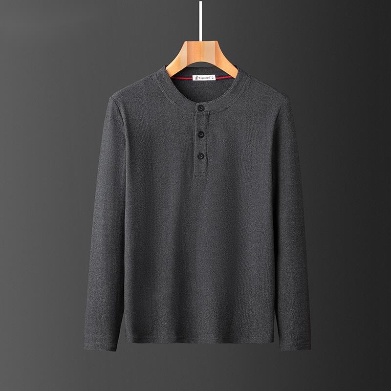 M-5XL 2022 ฤดูใบไม้ร่วงใหม่ทั้งหมดตรงกับแขนยาวเสื้อยืดผู้ชายรอบคอเสื้อยืดบาง เสื้อยืดแขนยาว ...