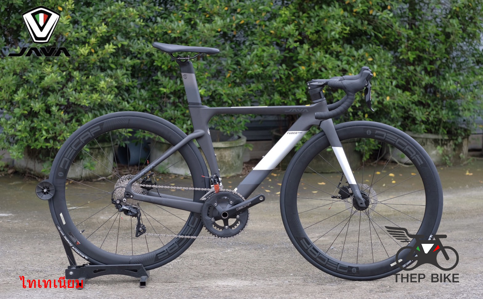JAVA รุ่น Fuoco 5 Disc เฟรมคาบอน มือเกียร์ Deca ตีนผี105 แฮนด์คาร์บอน ...