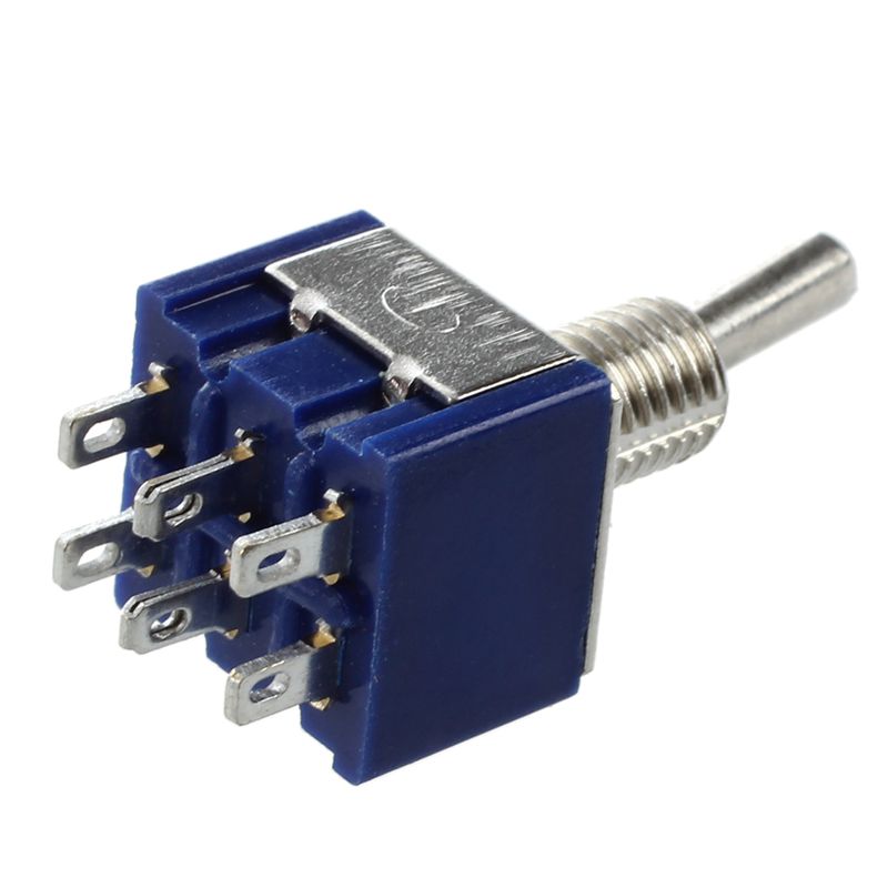 5pcs 3 Position 2P2T DPDT ON-OFF-ON Miniature Mini Toggle Switch - QAS ...