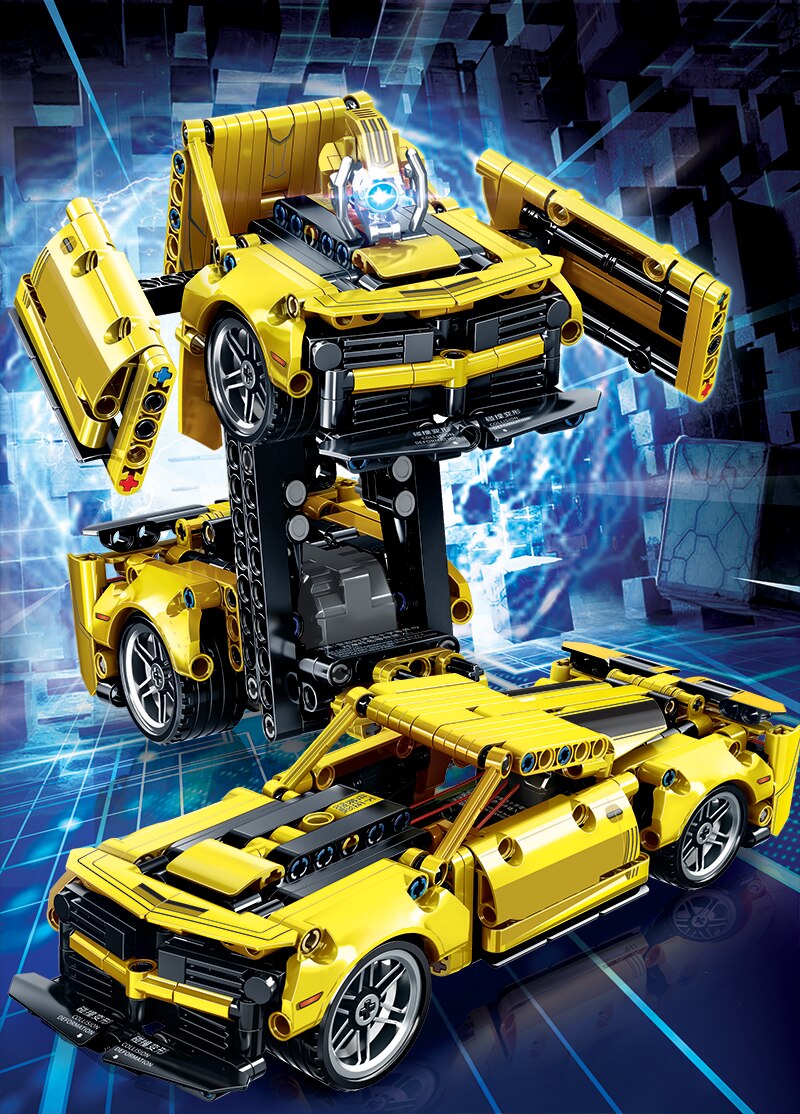 LEGO 2 In 1 Deformation Cars Building Blocks Model Transform Racing ...