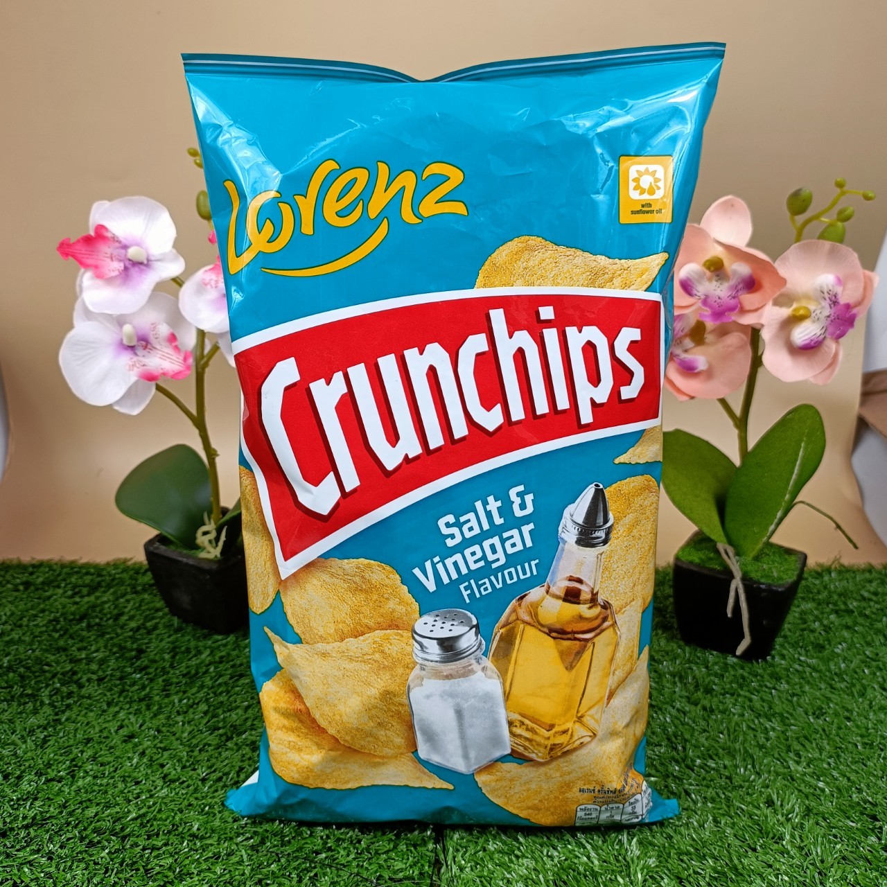 Crunchips Sea Salt and Vinegar Potato Lorenz 100 G | Lazada.co.th