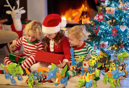 Take Apart Robot Toy 5 in 1 Transformer Dinosaur Toys Screwdriver ...