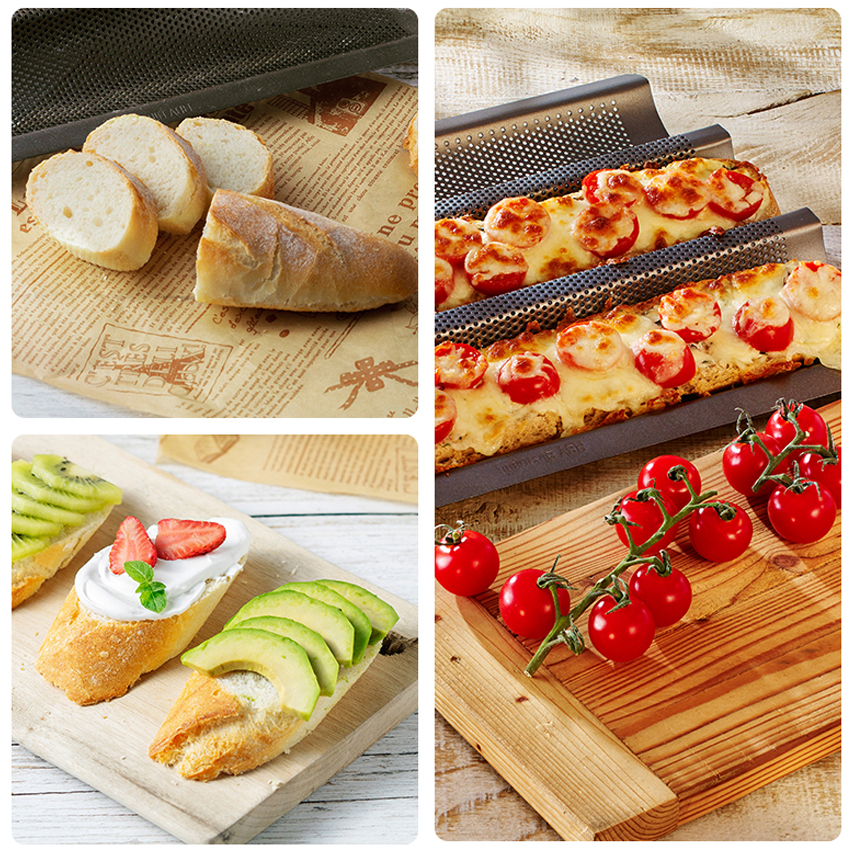 IH French Bread Baking Mold Bread Wave Baking Tray Practical Cake ...
