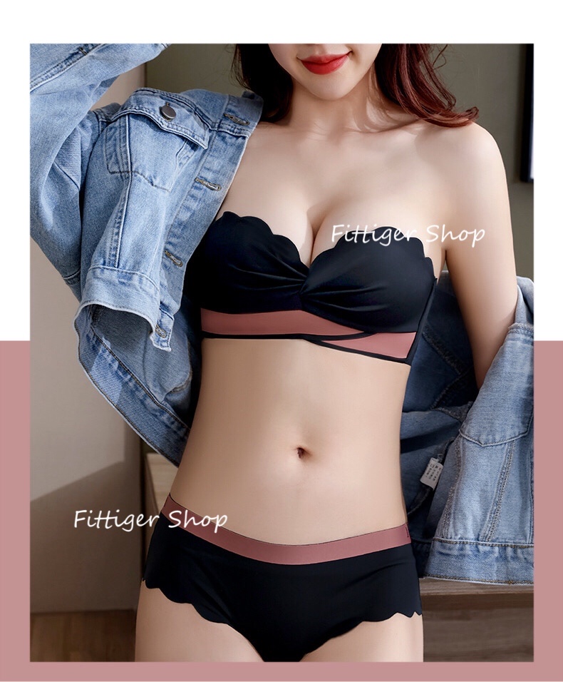 FittigerShop ส่งออกเร็ว1-2วัน ชุดชั้นในน่ารัก เสื้อในผู้หญิง เสื้อชั้นในไร้โครง ผ้านิ่มดี มีฟอง ...