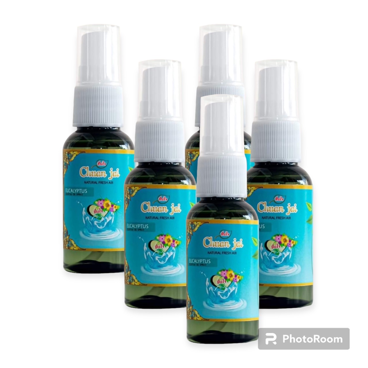 (5 ขวด)cheun jai ชื่นใจ สเปรย์สมุนไพรปรับอากาศ 30ml - Baikaw125 - ThaiPick