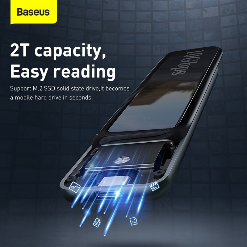[ใช้คูปองลดเหลือ 711บ.] Baseus SSD Enclosure เคสกล่อง ฮาร์ดดิสก์แบบพกพา ...