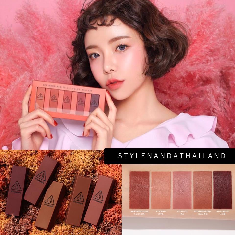3CE MOOD RECIPE LIP COLOR MINI KIT - DDDD - ThaiPick