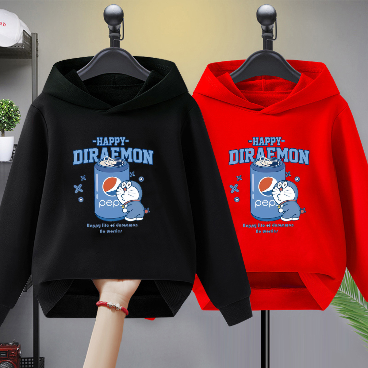 E335เสื้อกันหนาวเด็กสไตส์เกาหลี สกรีนลายการ์ตูนน่ารักใส่ได้ทั้งหญิงและ ...