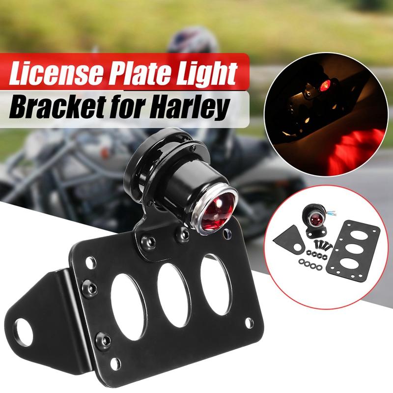 Motorcycles License Plate Bracket Light Vertical Side Mount License ...