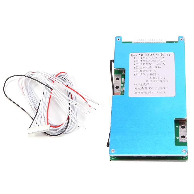 BMS 13S 48V Lithium 18650 Battery Packs Charge Board Balanced Equalizer ...