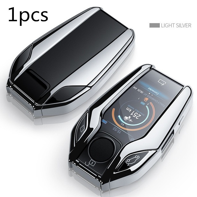 TPU Car Fully Key Case LED Display Key Cover Case for BMW 5 7 series ...