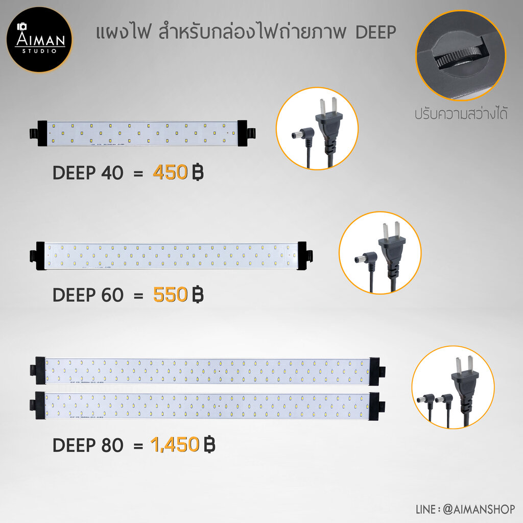แผงไฟ DEEP ขนาด 80 ซม. - AimanStudio - ThaiPick