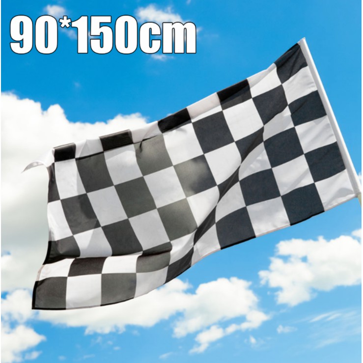 CH26 ธงหมากรุก ขนาด150x90cm ธงสนาม ธงขาวดำ สนามแข่ง แข่งรถ สินค้าขายดี - Chapter_26 - ThaiPick