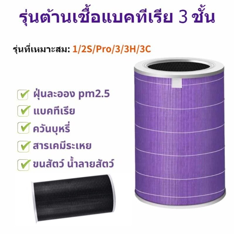 (มี RFID) Xiaomi Mi Air Purifier Filter ไส้กรองอากาศ xiaomi รุ่น 2S 2C ...